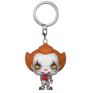 funko pop keychain: horror it - pennywise with balloon collectible figure, multicolor