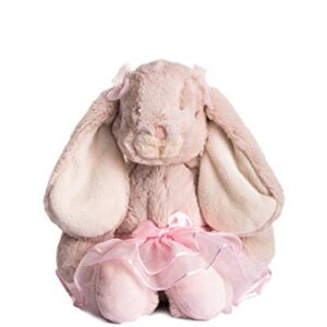 DILLY DUDU Ballerina/Ballet Bunny Plush Toy Stuffed Animal Rabbit Doll 10-inch(Pink)