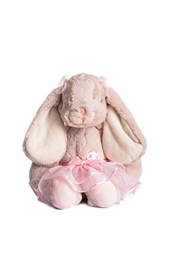 DILLY DUDU Ballerina/Ballet Bunny Plush Toy Stuffed Animal Rabbit Doll 10-inch(Pink)