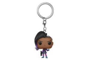 funko pop keychain: overwatch - sombra collectible figure, multicolor