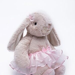 DILLY DUDU Ballerina/Ballet Bunny Plush Toy Stuffed Animal Rabbit Doll 10-inch(Pink)