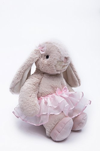 DILLY DUDU Ballerina/Ballet Bunny Plush Toy Stuffed Animal Rabbit Doll 10-inch(Pink)