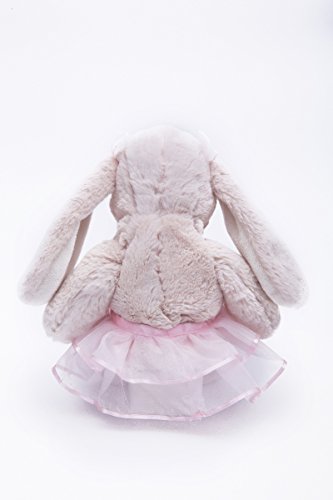 DILLY DUDU Ballerina/Ballet Bunny Plush Toy Stuffed Animal Rabbit Doll 10-inch(Pink)