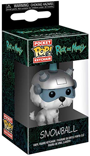 Funko Pop Keychain: Rick & Morty - Snowball Collectible Figure, Multicolor