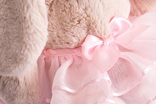 DILLY DUDU Ballerina/Ballet Bunny Plush Toy Stuffed Animal Rabbit Doll 10-inch(Pink)