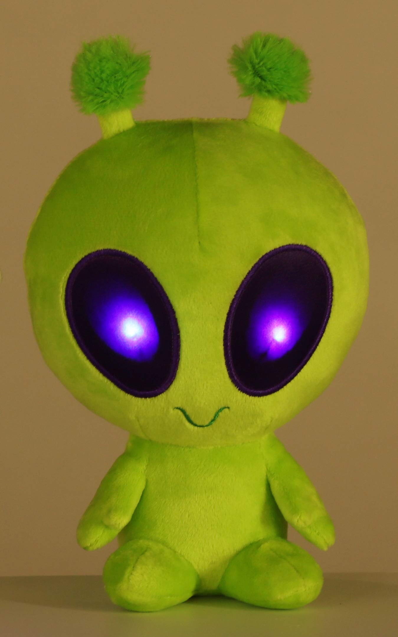 Aurora® Interstellar Galactic Cuties™ Twitch Light Up Alien Stuffed Animal - Cosmic Companions - Illuminating Fun - Green 8 Inches