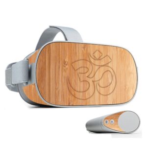 mightyskins skin compatible with oculus go mobile vr - bamboo ohm | protective, durable, and unique vinyl decal wrap cover | easy to apply, remove, and change styles | made in the usa