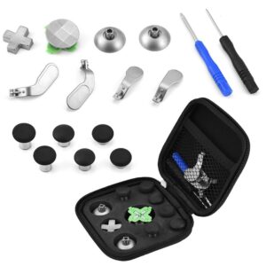 controller replacement kit for/one, 15 in 1 thumb stick magnetic paddles screwdrivers replacement parts kit for/one