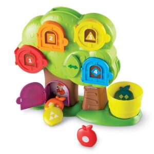 learning resources hide & seek learning treehouse, letter games, toddler learning treehouse, ages 18 mos+