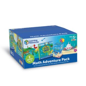 Learning Resources Math Adventure Pack, Sum Swamp & I Sea 10 Games, Stem Math Skills, Ages 5+