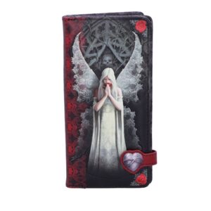 nemesis now black love remains anne stokes embossed purse 18.5cm, one size