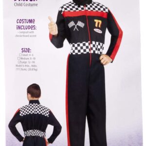 Fun World Race Car Driver Costume, Medium 8-10, Multicolor