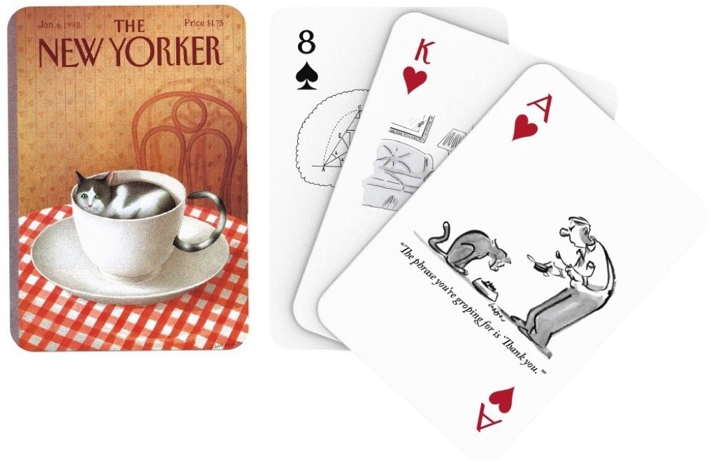 New York Puzzle Company Cat Cartoon Playing Cards