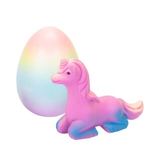 class collections large growing unicorn hatch egg with rainbow shell kids novelty toy- single