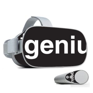 mightyskins skin compatible with oculus go mobile vr - genius | protective, durable, and unique vinyl decal wrap cover | easy to apply, remove, and change styles | made in the usa