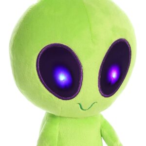 Aurora® Interstellar Galactic Cuties™ Twitch Light Up Alien Stuffed Animal - Cosmic Companions - Illuminating Fun - Green 8 Inches