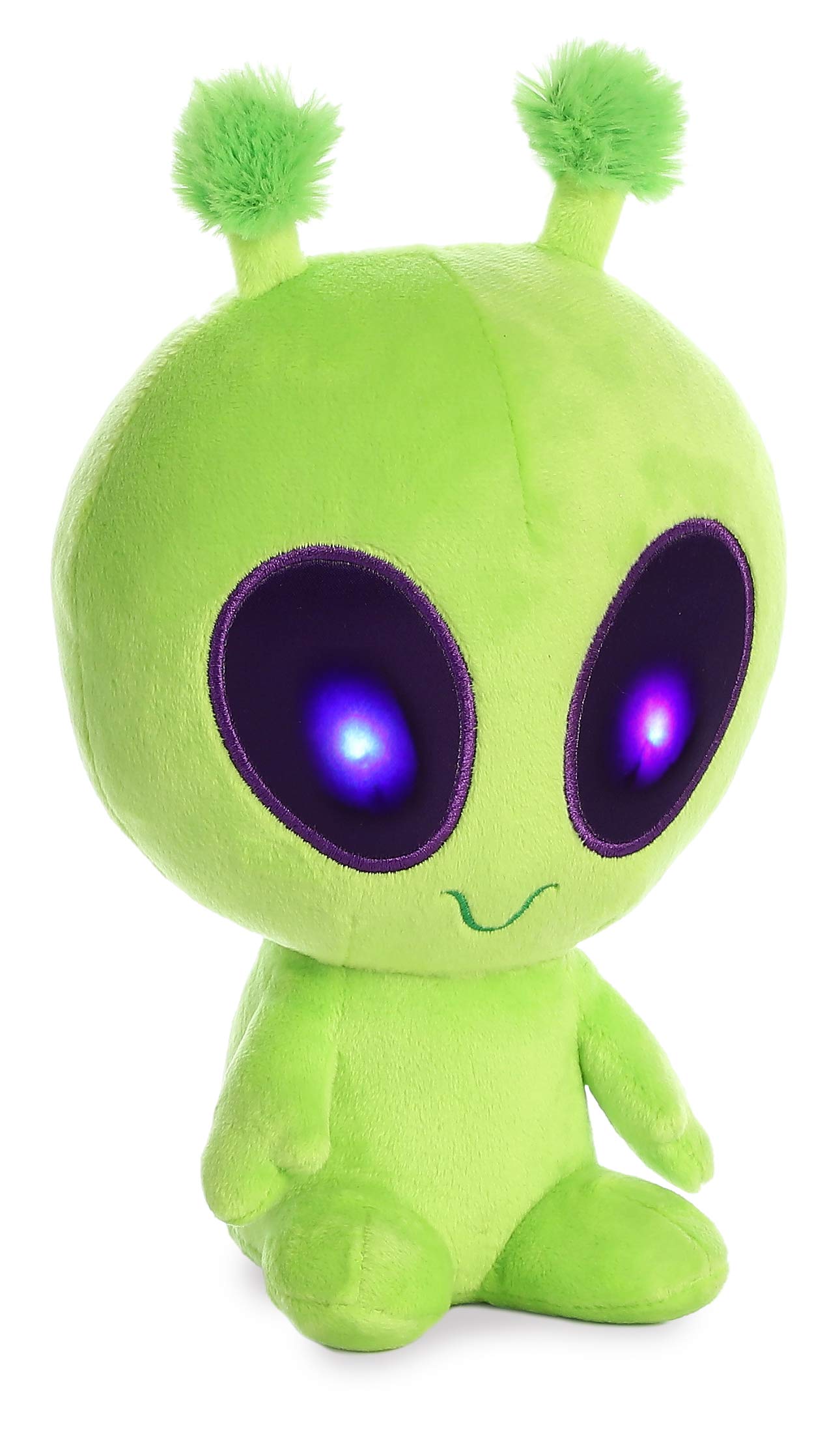 Aurora® Interstellar Galactic Cuties™ Twitch Light Up Alien Stuffed Animal - Cosmic Companions - Illuminating Fun - Green 8 Inches