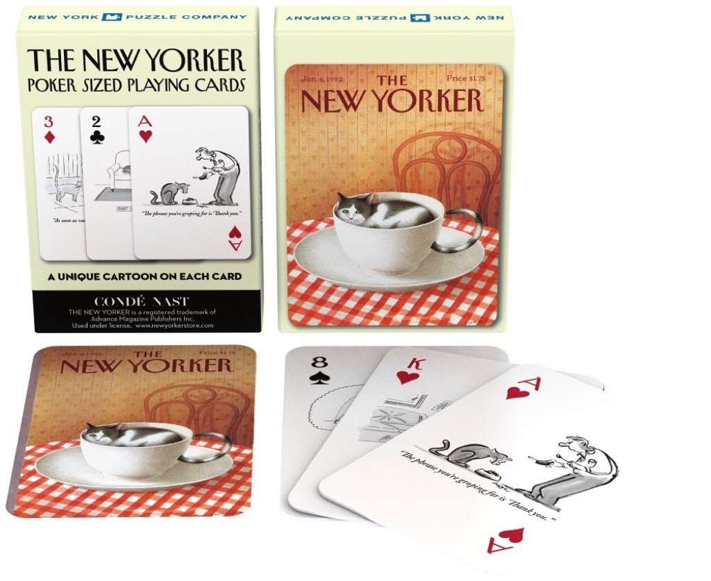 New York Puzzle Company Cat Cartoon Playing Cards