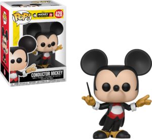 funko pop disney: mickey's 90th - conductor mickey collectible figure, multicolor