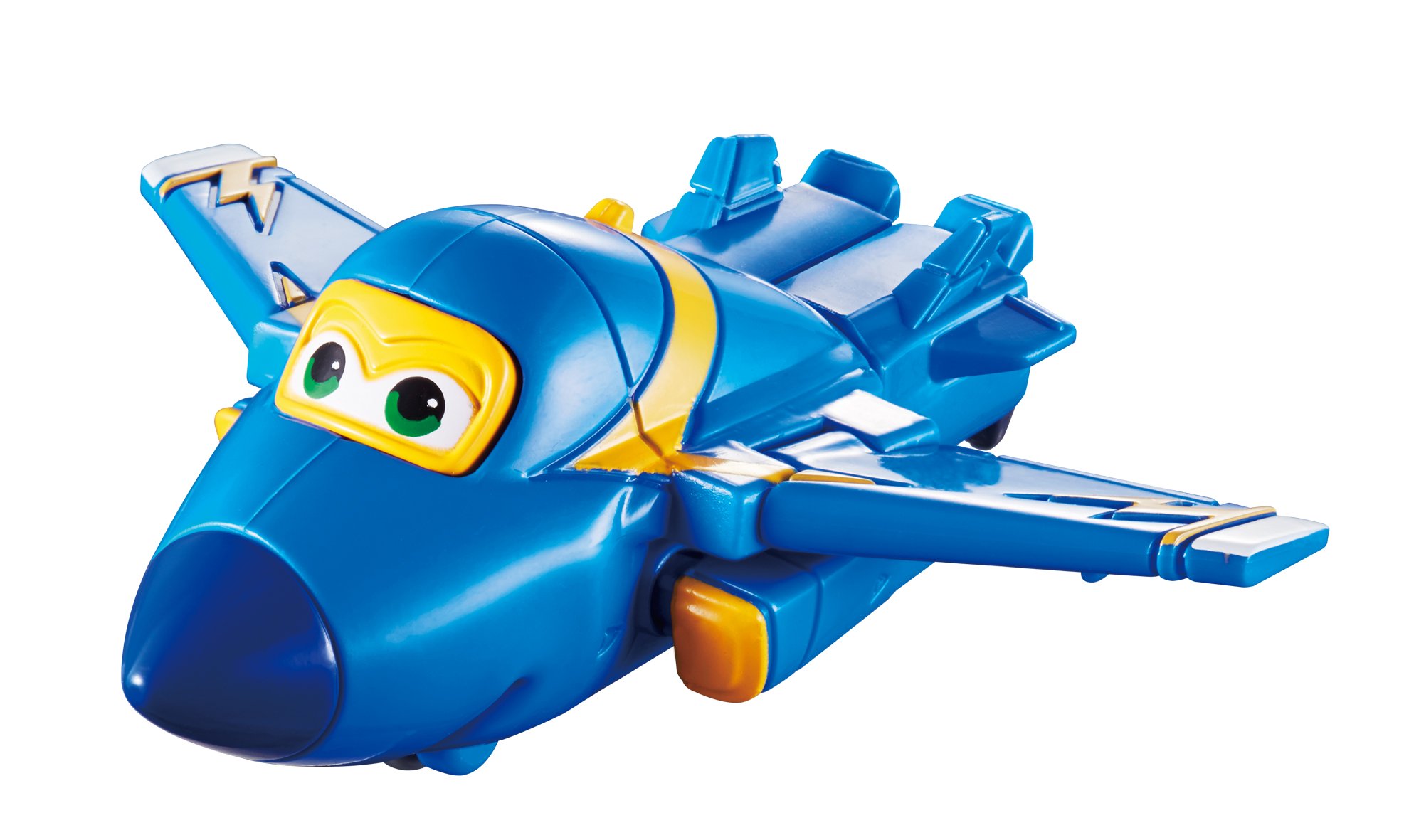 Super Wings - – Jerome’S Stunt Bot | Transforming Toy Vehicle Set | Includes Transform-A-Bot Jerome Figure | 2" Scale