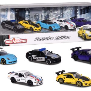 Majorette 1:64 Porsche Edition 5-Pack Die-cast Cars, Toys for Kids and Adults (212053171)