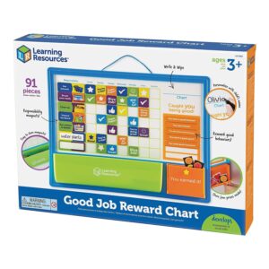 Learning Resources Good Job Reward Chart - 91 Piece Set, Ages 3+ Custom Magnetic Chore and Responsibility Chart for Kids, Chore Magnets for Toddlers, Kids Job Chart