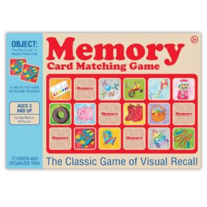 memory matching game — the classic game of visual recall — for ages 3+ — for 1+ players