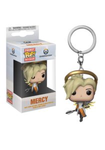 funko pop keychain: overwatch - mercy collectible figure, multicolor