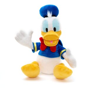 disney store official donald duck plush, 17 inches toy figure, soft and huggable toy, detailed plush sculpting with embroidered features, ideal gift fans and kids, inspired classic cartoons