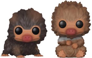 funko pop movies: fantastic beasts 2 crimes of grindelwald - baby niffler (brown and tan) 2-pack