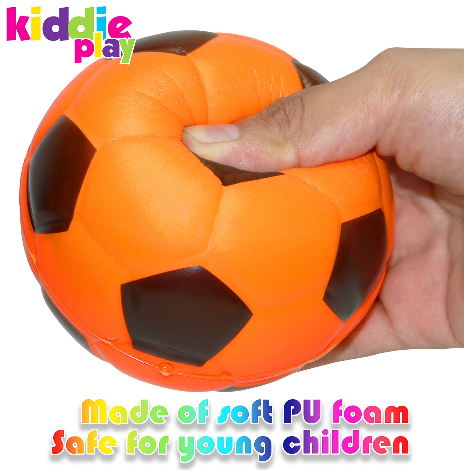 Kiddie Play Set of 4 Balls for Toddlers 1-3 Years 4" Soft Soccer Ball for Kids