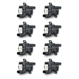 ignition coil pack set of 8 - replaces 12563293, d585, c1251, 19005218 - compatible with chevrolet, gmc, cadillac & other gm vehicles - v8 silverado 1500, tahoe, suburban, sierra, yukon, xl, 2500