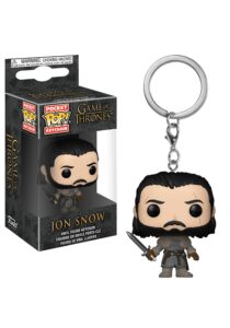 funko pop keychain: game of thrones - jon snow (beyond the wall) collectible figure, multicolor