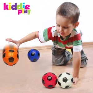 Kiddie Play Set of 4 Balls for Toddlers 1-3 Years 4" Soft Soccer Ball for Kids