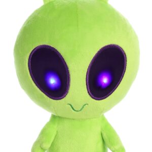 Aurora® Interstellar Galactic Cuties™ Twitch Light Up Alien Stuffed Animal - Cosmic Companions - Illuminating Fun - Green 8 Inches