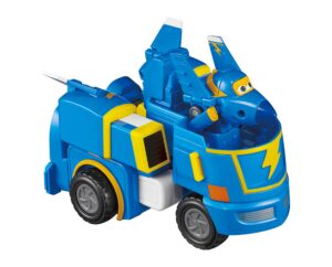 super wings - – jerome’s stunt bot | transforming toy vehicle set | includes transform-a-bot jerome figure | 2" scale