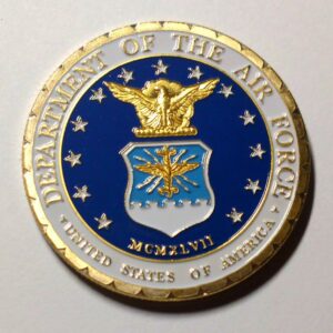 USAF Air Force Security Forces Police Officer Colorized Challenge Art Coin