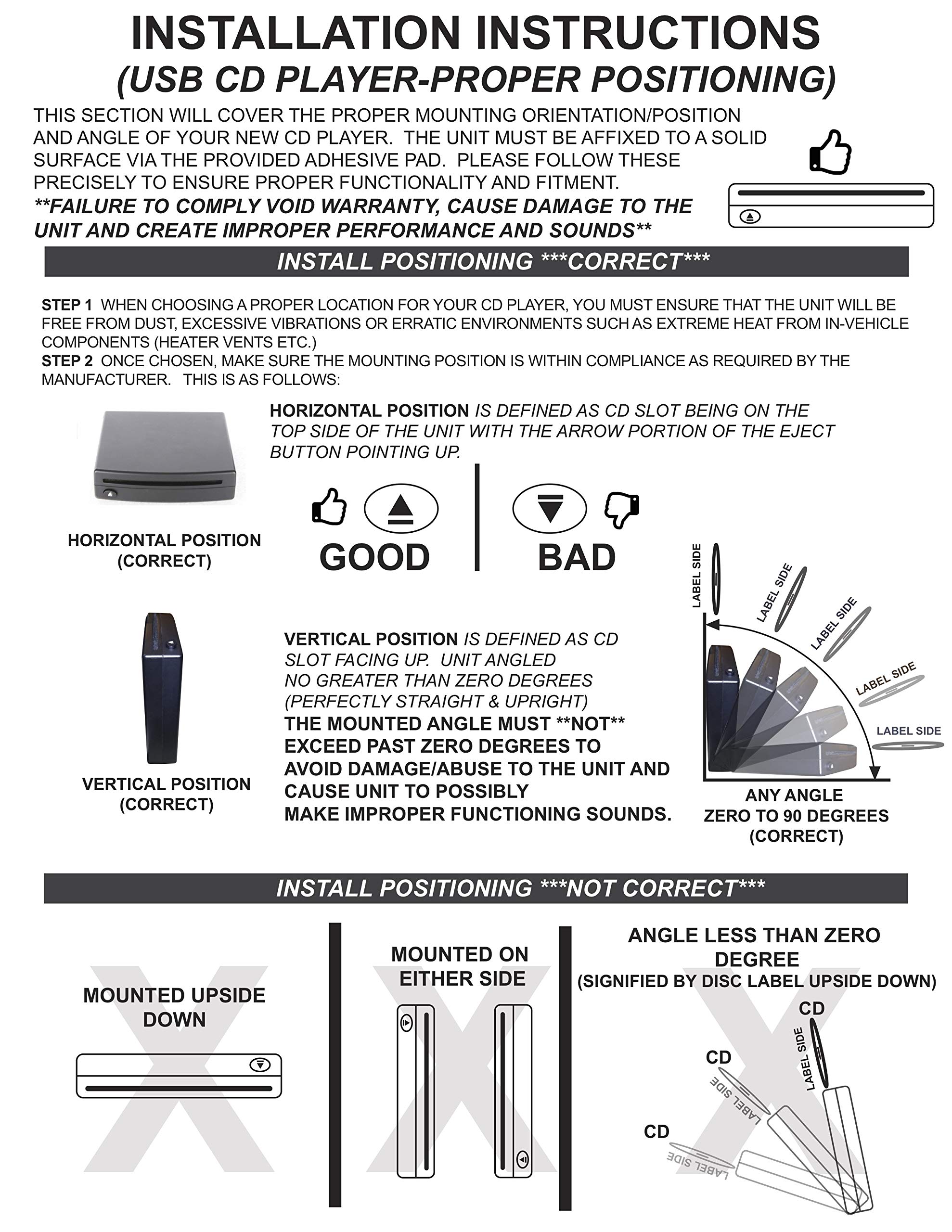 MITO AUTO OE Integrated Vehicle CD Player via USB Radio Connection (MIT-USBCDPLAYER) - (See User Guide Pdf for Vehicle Fit Chart)