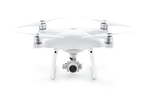 dji phantom 4 pro quadcopter drone - 4k h-265 100 mbps 60 fps cinematic record, 20mp, activetrack, tapfly reverse, safe fly home, gps, 5-dimensional sense, white, 1 yr warranty (renewed)