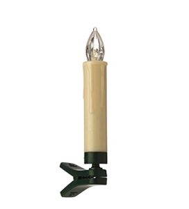 cypress home beautiful christmas led taper candle tree clip tree décor, set of 10-12 x 5 x 2 inches indoor/outdoor decoration for homes, yards and gardens