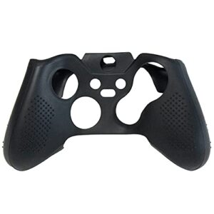 ostent soft protective silicone rubber skin case cover for xbox one elite controller (black)