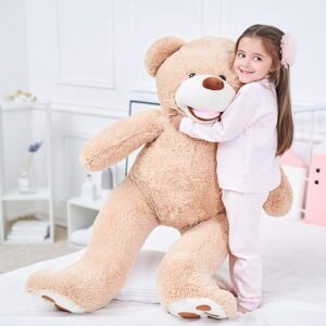 IKASA Giant Teddy Bear Plush Toy Stuffed Animals (Brown, 39 inches)