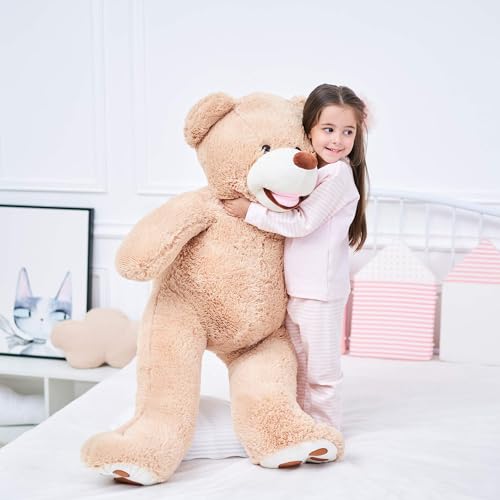 IKASA Giant Teddy Bear Plush Toy Stuffed Animals (Brown, 39 inches)