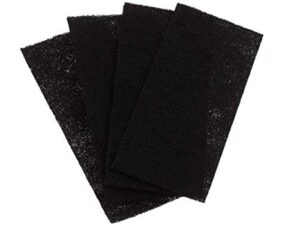 duraflow filtration replacement carbon filter compatible with hap756, hap615, hap726, hap750, hap625, and hap725-6 x 9-1/4 x 1/4" - (4 pack)