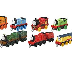 Thomas & Friends Diecast Toy Trains Sodor Steamies Set of 10 Push-Along Engines & Vehicles for Preschool Pretend Play Kids Ages 3+ Years