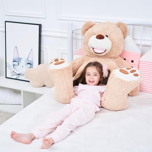 IKASA Giant Teddy Bear Plush Toy Stuffed Animals (Brown, 39 inches)