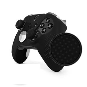 OSTENT Soft Protective Silicone Rubber Skin Case Cover for Xbox One Elite Controller (Black)