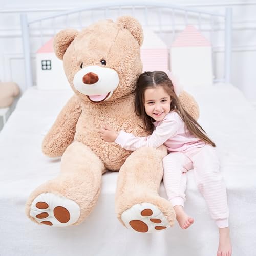 IKASA Giant Teddy Bear Plush Toy Stuffed Animals (Brown, 39 inches)