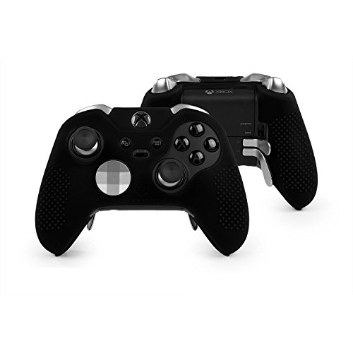 OSTENT Soft Protective Silicone Rubber Skin Case Cover for Xbox One Elite Controller (Black)