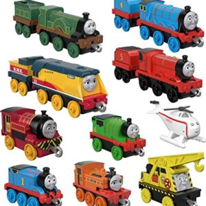 Thomas & Friends Diecast Toy Trains Sodor Steamies Set of 10 Push-Along Engines & Vehicles for Preschool Pretend Play Kids Ages 3+ Years